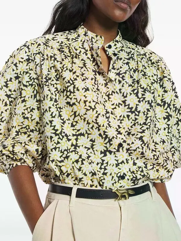 Maison Kitsuné Floral-print Shirt
