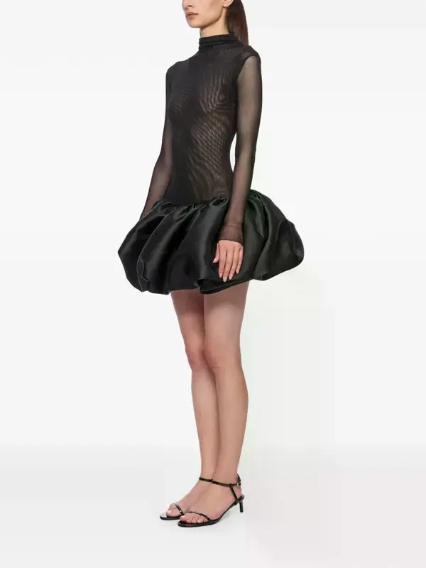 ATU BODY COUTURE Puffball Mini Dress - Black
