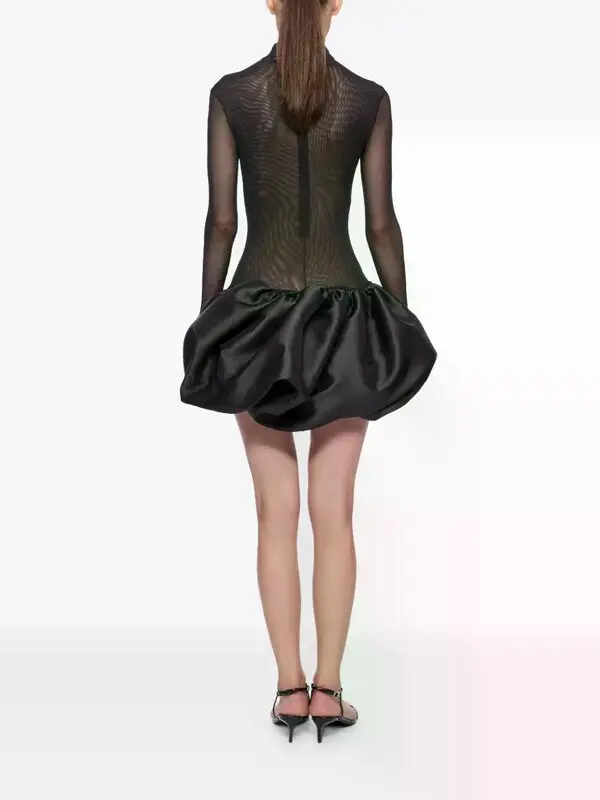ATU BODY COUTURE Puffball Mini Dress - Black