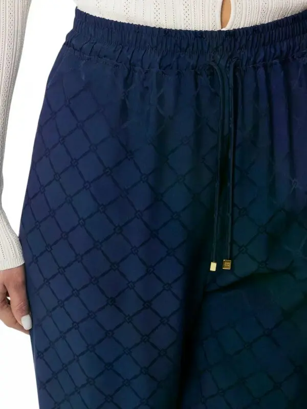 Elisabetta Franchi Diamond Jacquard Trousers