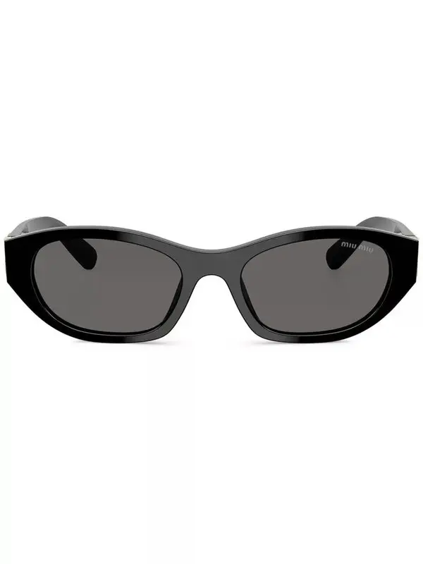 Miu Miu Oval-frame Sunglasses - Black