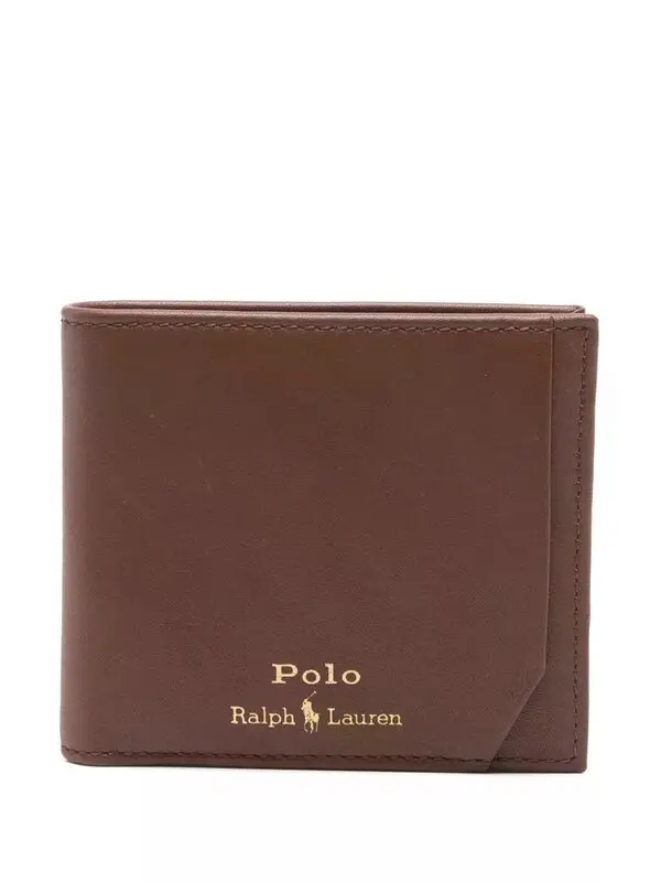 Polo Ralph Lauren Bi-fold Leather Wallet - Brown