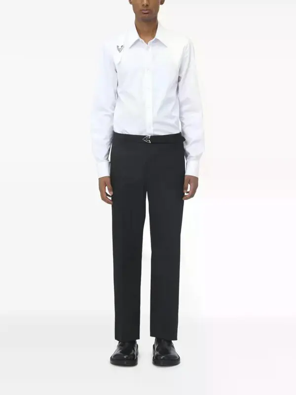 Alexander McQueen Belted Tailored Trousers