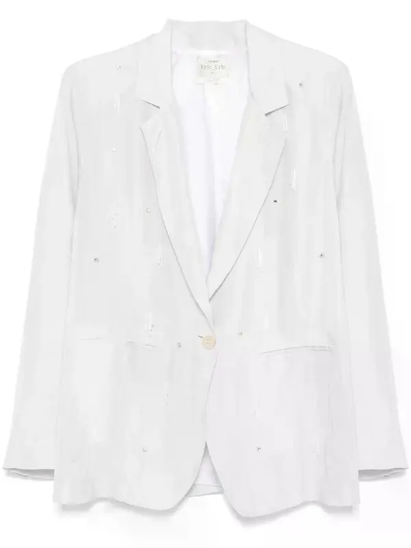 FORTE_FORTE Crystal-embellished Blazer