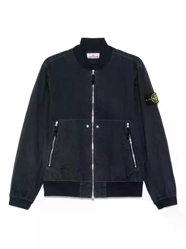 Stone Island Compass-badge Bomber Jacket - Blue