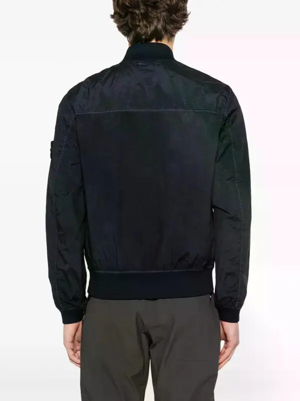 Stone Island Compass-badge Bomber Jacket - Blue