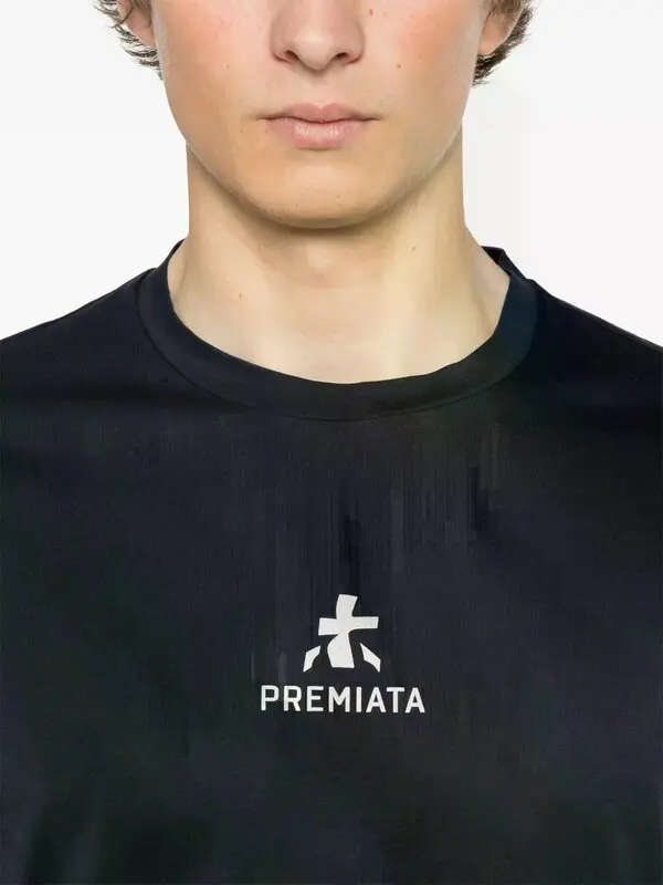 Premiata Bonded-detail Cotton T-shirt