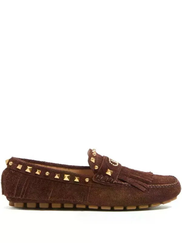 Valentino Garavani Fastaway Driver Loafers - Brown