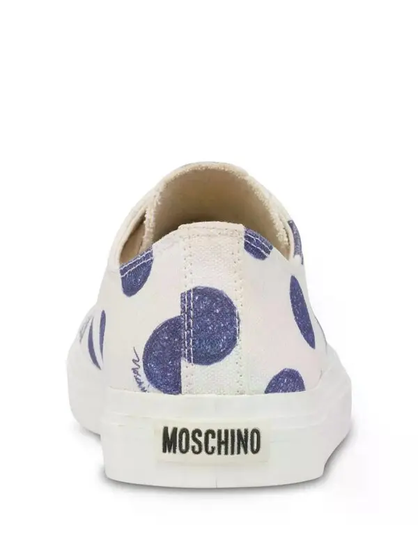 Moschino Polka-dot Printed Sneakers