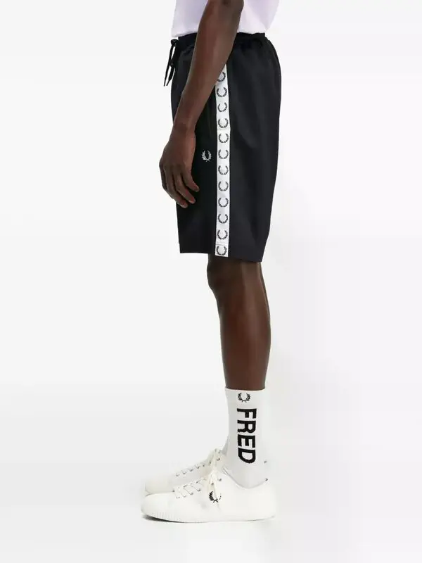Fred Perry Logo-trimmed Track Shorts