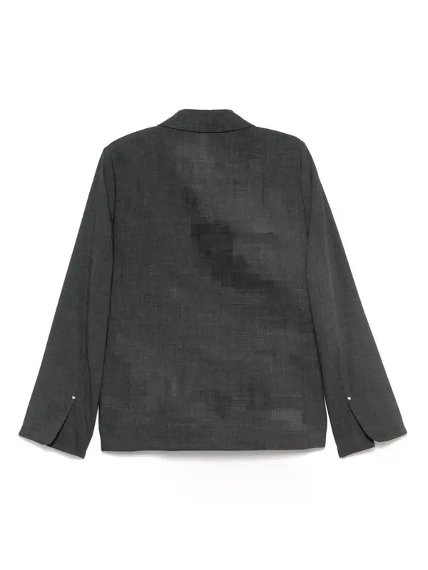 Random Identities Micro-pattern Blazer