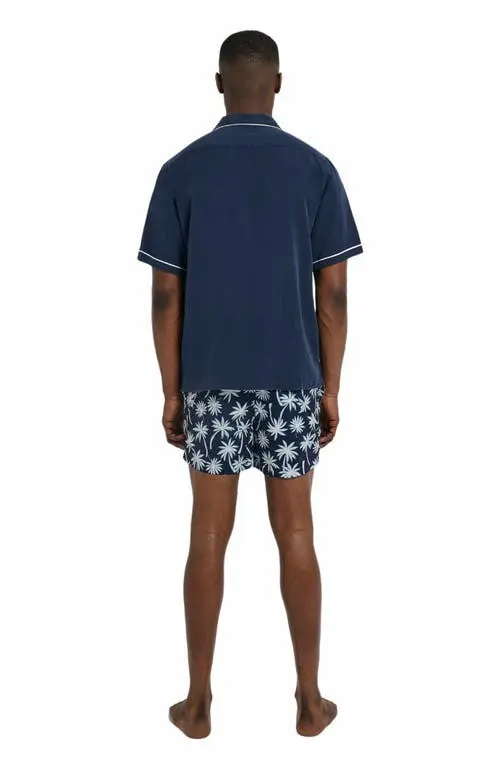 Onia Charles 4" Swim Trunk - Deep Navy Multi