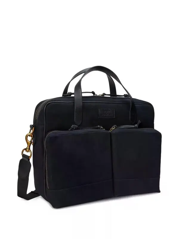 Polo Ralph Lauren Leather-trimmed Laptop Bag