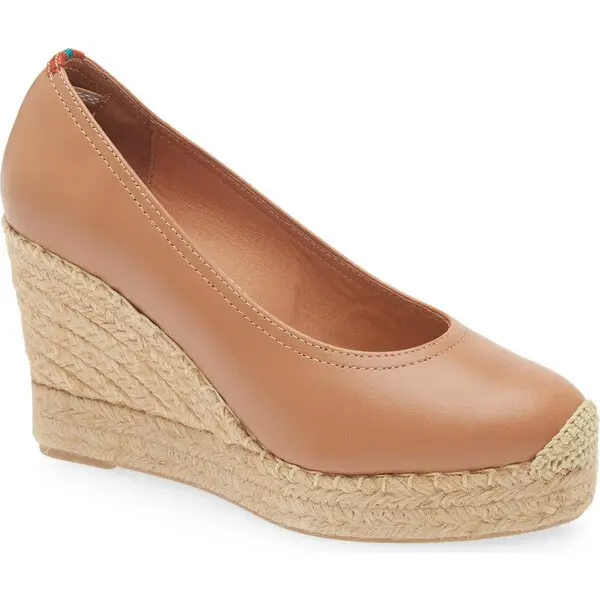 Penelope Chilvers Espadrille Wedge Pumps - Tan