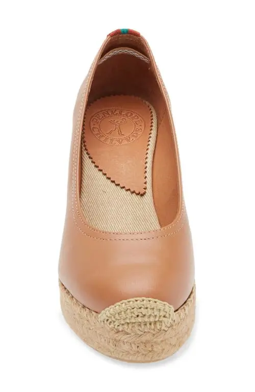 Penelope Chilvers Espadrille Wedge Pumps - Tan