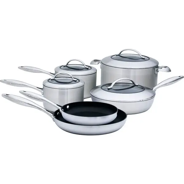 SCANPAN Ctx 10-piece Deluxe Cookware Set - Silver