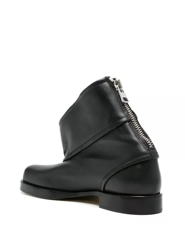 JW Anderson Leather Ankle Boots - Black
