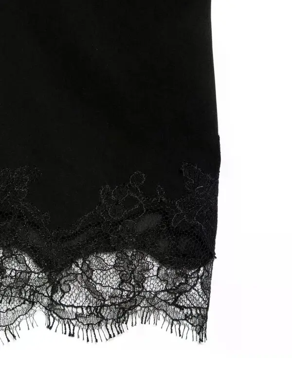 Carine Gilson Caudry-lace Silk Briefs - Black