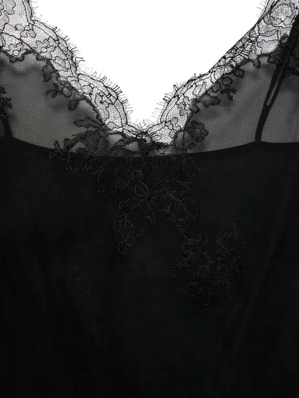 Carine Gilson Calais-caudry Lace Camisole - Black