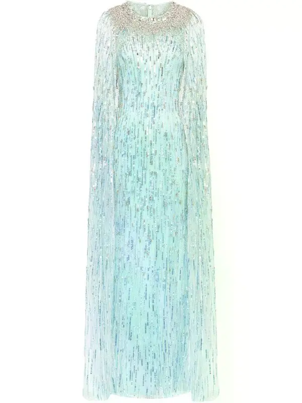 Jenny Packham Cleo Rush Dress - Blue | Editorialist