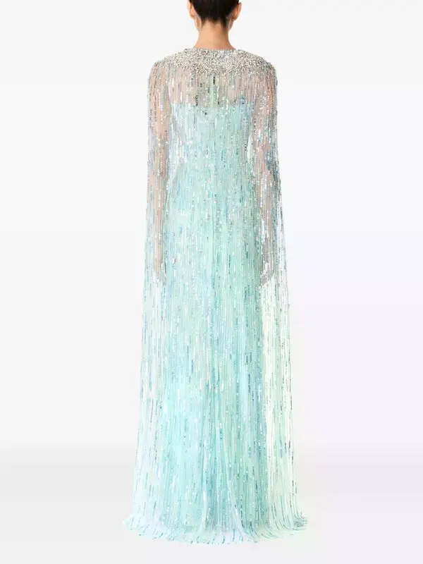 Jenny Packham Cleo Rush Dress In Blue - 39% Off | Editorialist