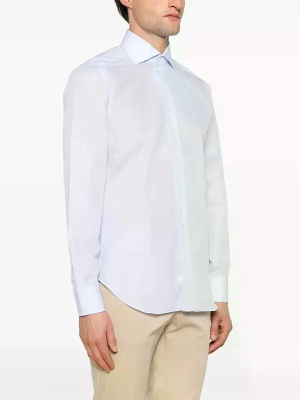 BARBA NAPOLI Cotton Shirt - Blue