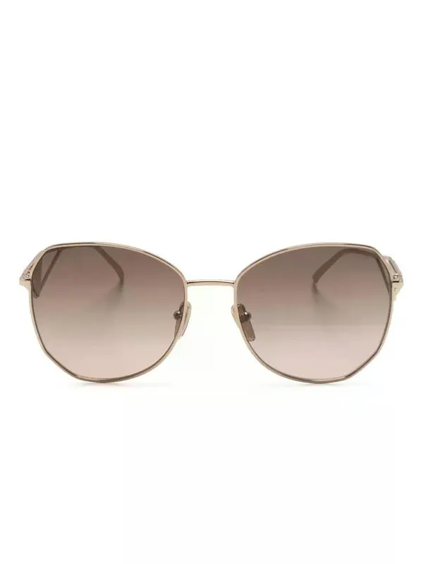 Prada Oversized Sunglasses - Gold