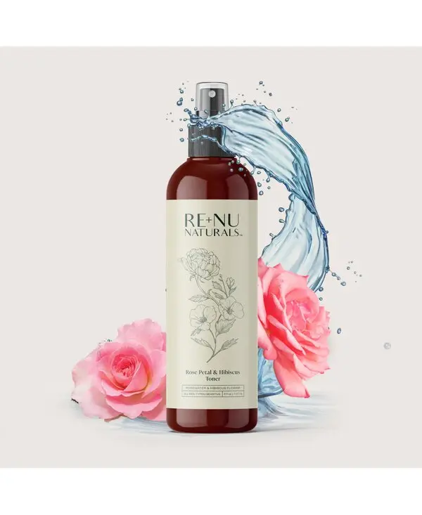 RENU NATURALS Rose Petal & Hibiscus Toner - Natural Opaque