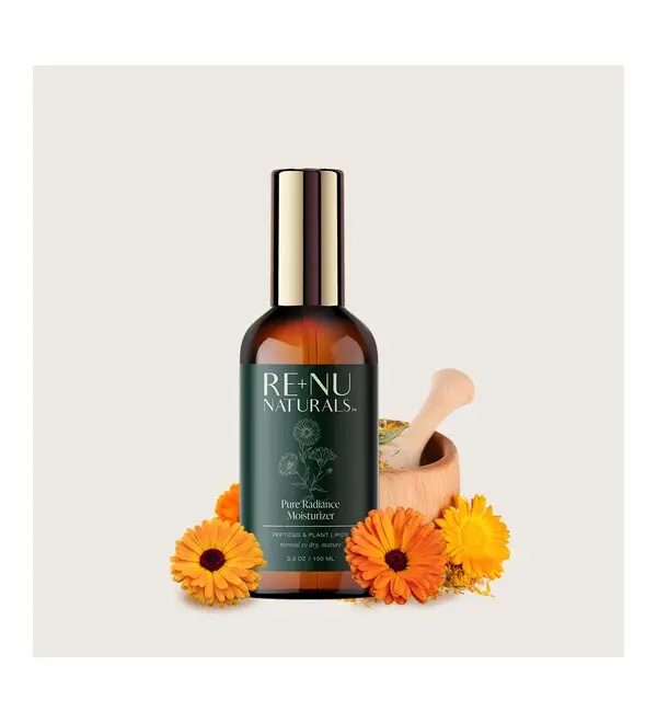 RENU NATURALS Pure Radiance Face Moisturizer With Peptides - Beige