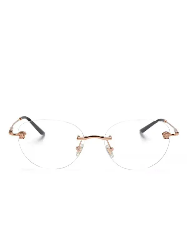 Versace Rimless Glasses - Gold