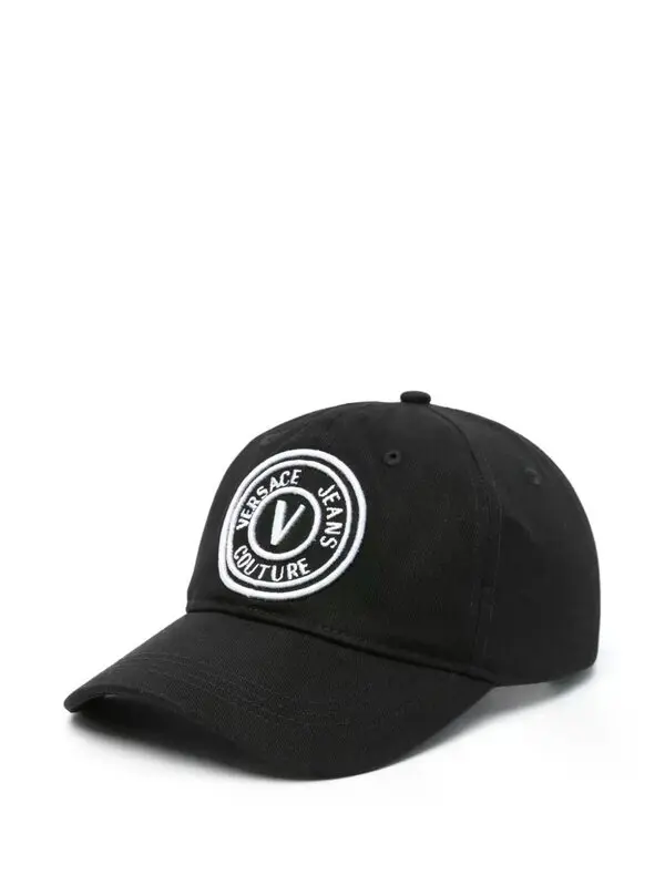 Versace Logo-embroidered Baseball Cap - Black