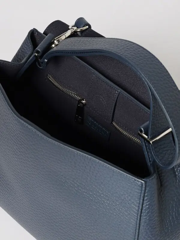 Orciani Leather Shoulder Bag - Blue