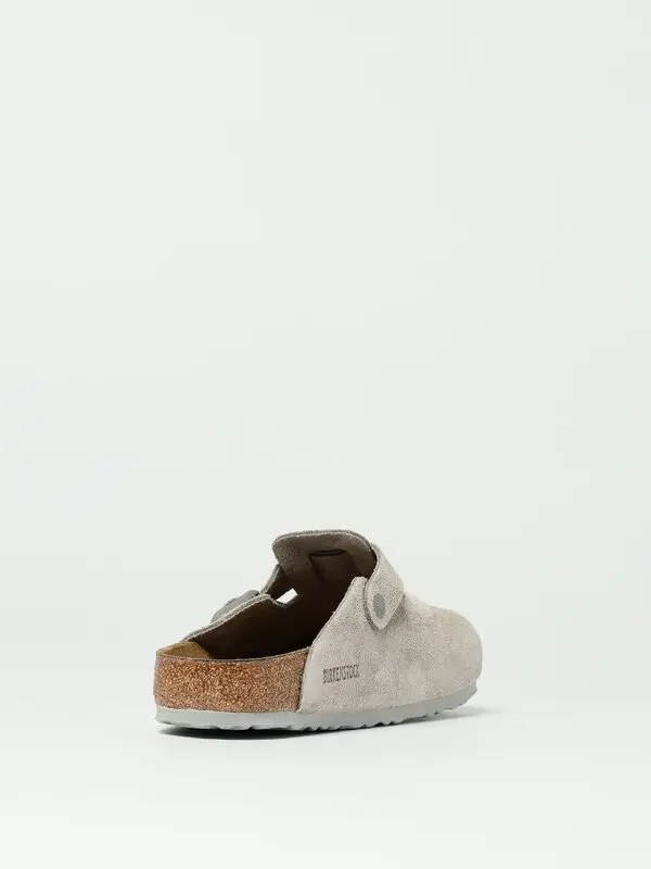 BIRKENSTOCK Suede Clogs - Sand
