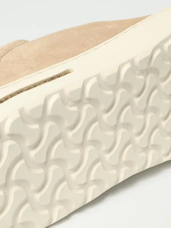 BIRKENSTOCK Suede Clogs - Sand