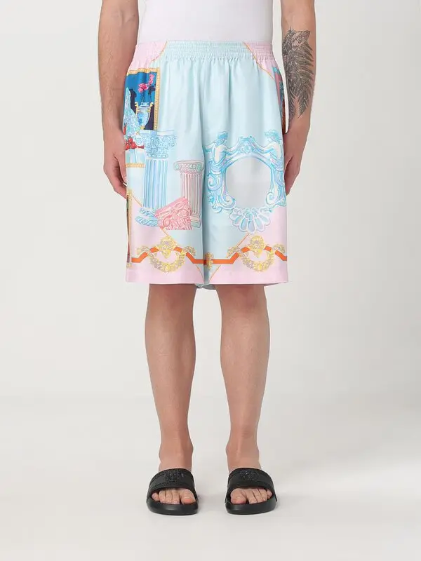 Versace Printed Shorts - Gnawed Blue