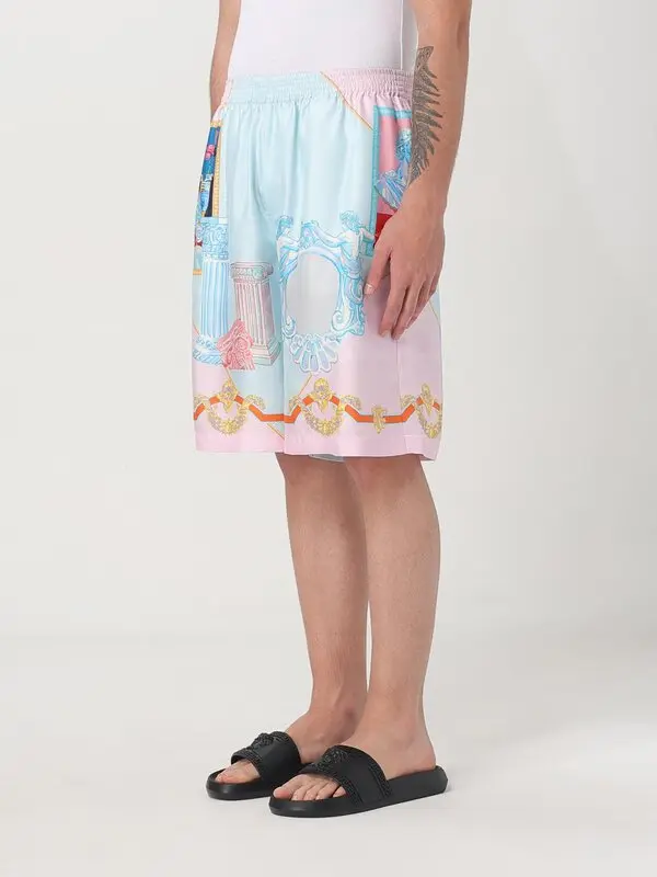 Versace Printed Shorts - Gnawed Blue