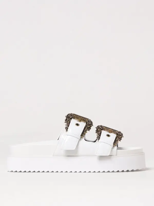 Versace Flat Sandal - White