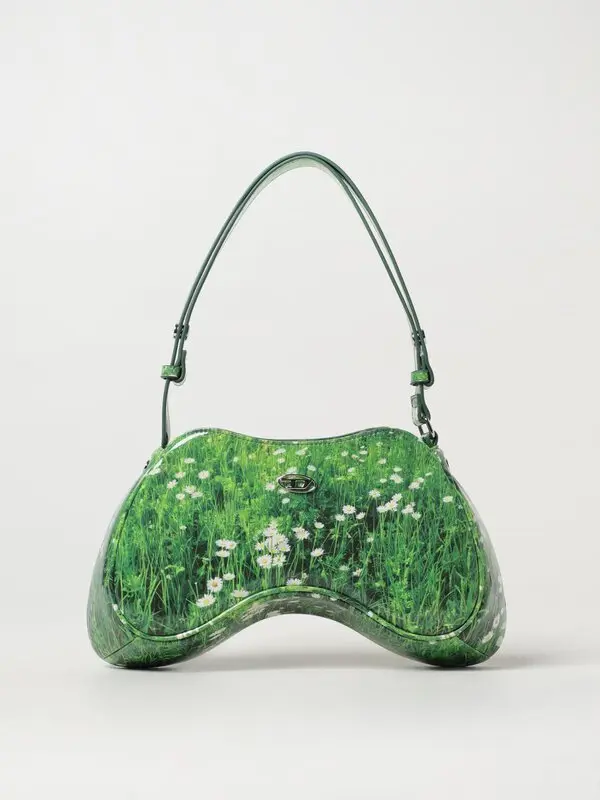 DIESEL Printed Shoulder Bag - Green