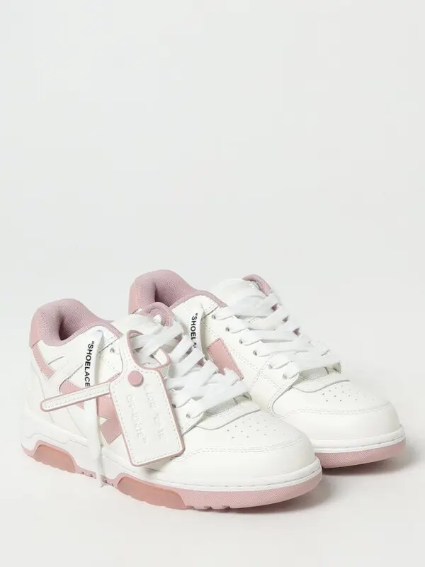 Off-White Calfskin Leather Low Top Sneakers
