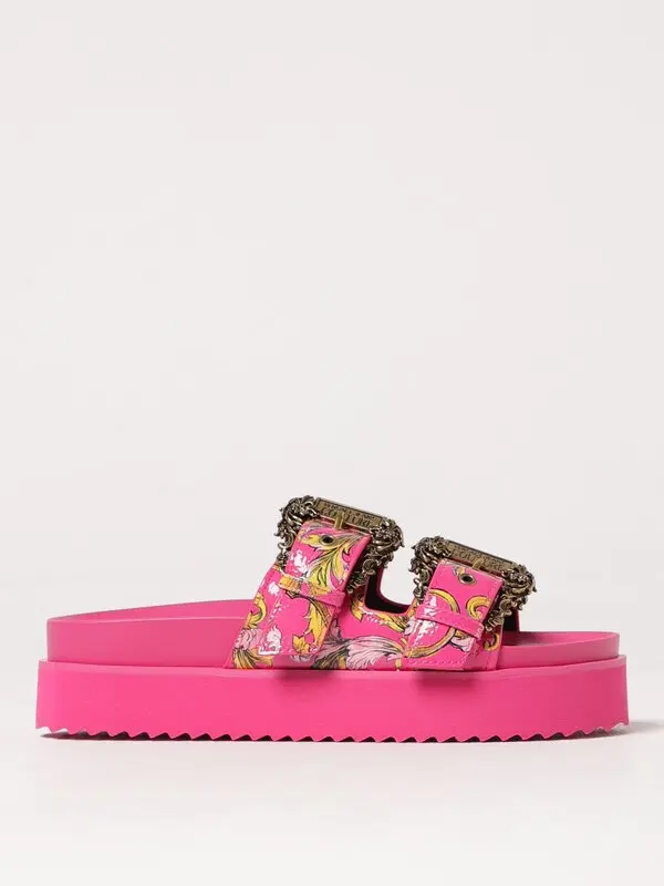 Versace Flat Sandals - Fuchsia