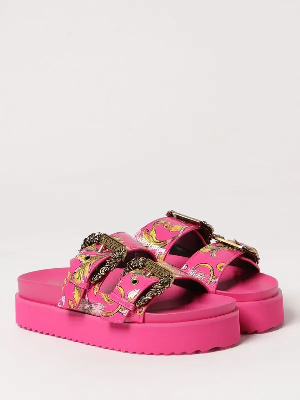 Versace Flat Sandal - Fuchsia
