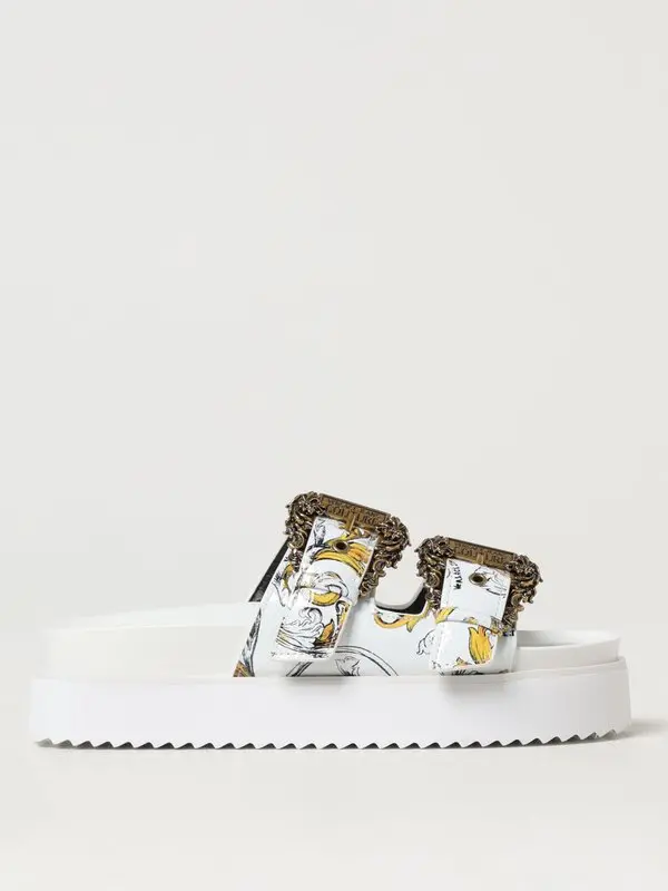 Versace Flat Sandals - White