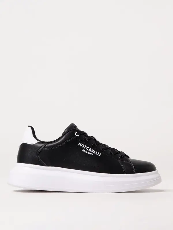 Just Cavalli Milan" Lace-up Sneakers - Black
