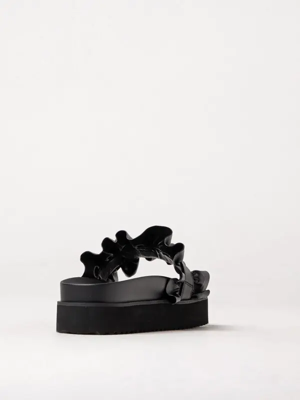 Versace Flat Sandal - Black