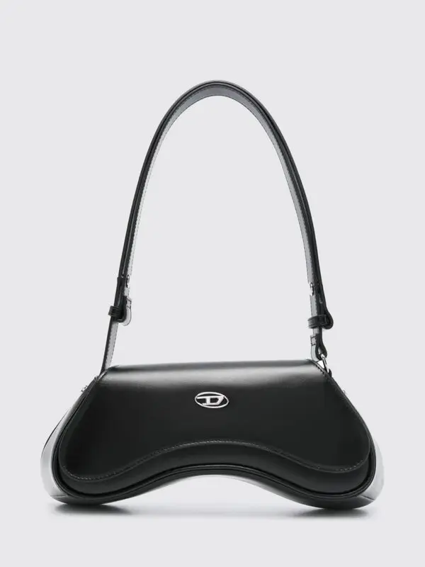 DIESEL® Play Crossbody Leather Bag - Black