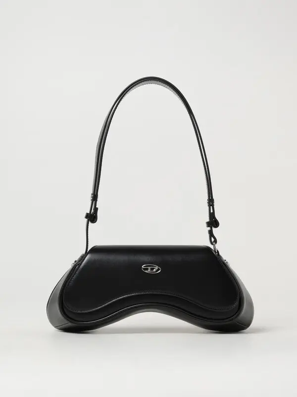 DIESEL® Play Crossbody Leather Bag - Black