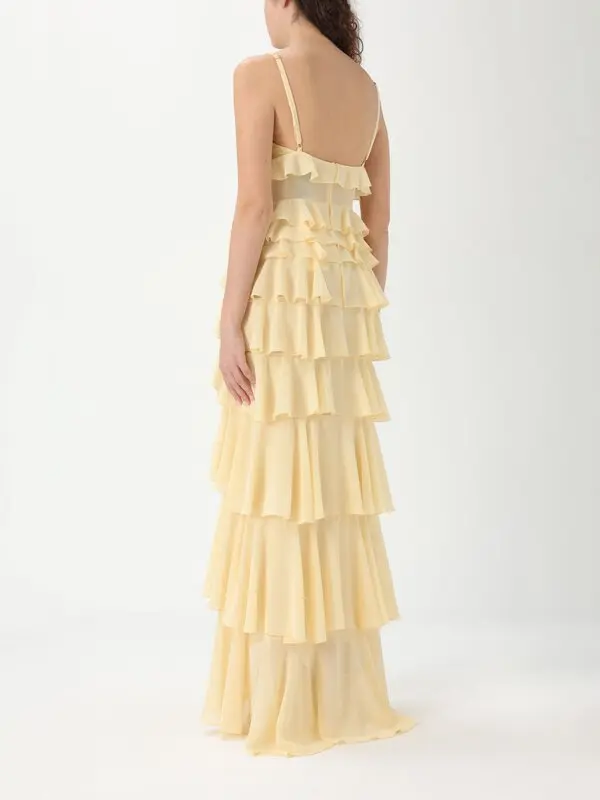 Elisabetta Franchi Tiered Ruffle Gown