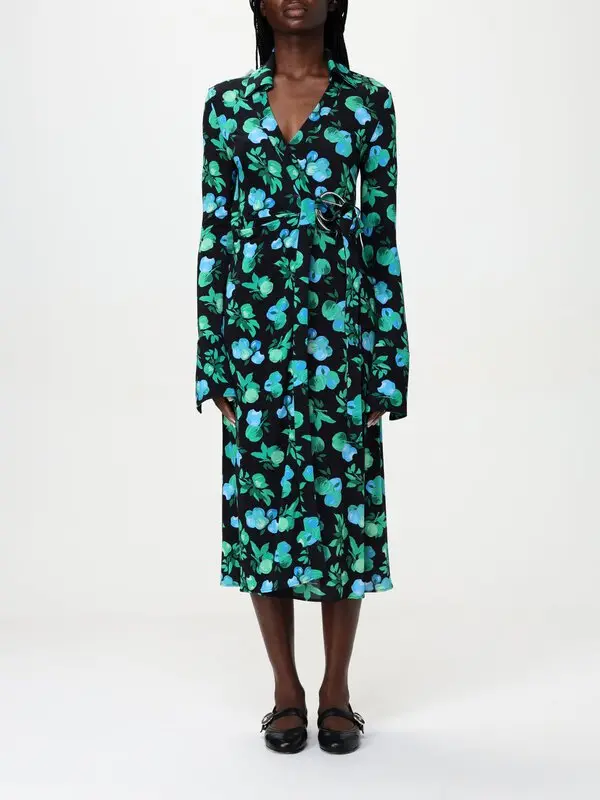 Coperni Printed Midi Dress - Multicolor