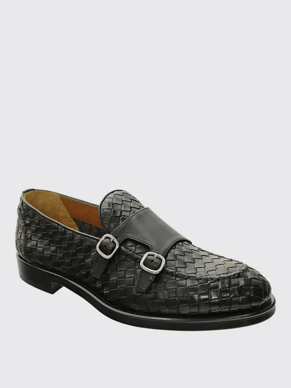 DOUCAL'S Monk Strap Loafers - Black