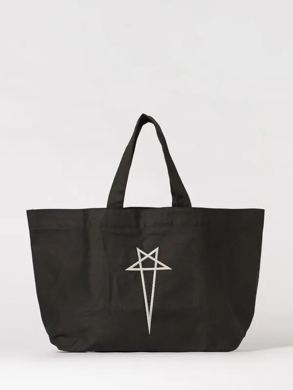 Rick Owens Cotton Canvas Tote Bag - Black